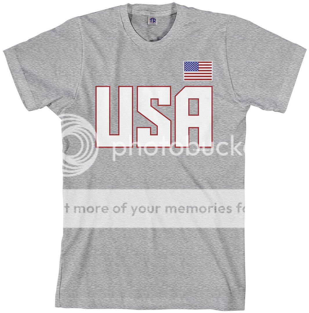 Threadrock Men's USA National Team T-shirt US Sports | eBay
