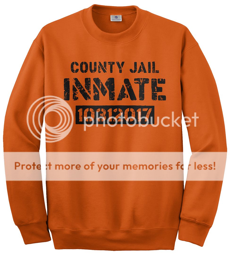 County Jail Inmate 2017 Halloween Costume Unisex Sweatshirt | eBay